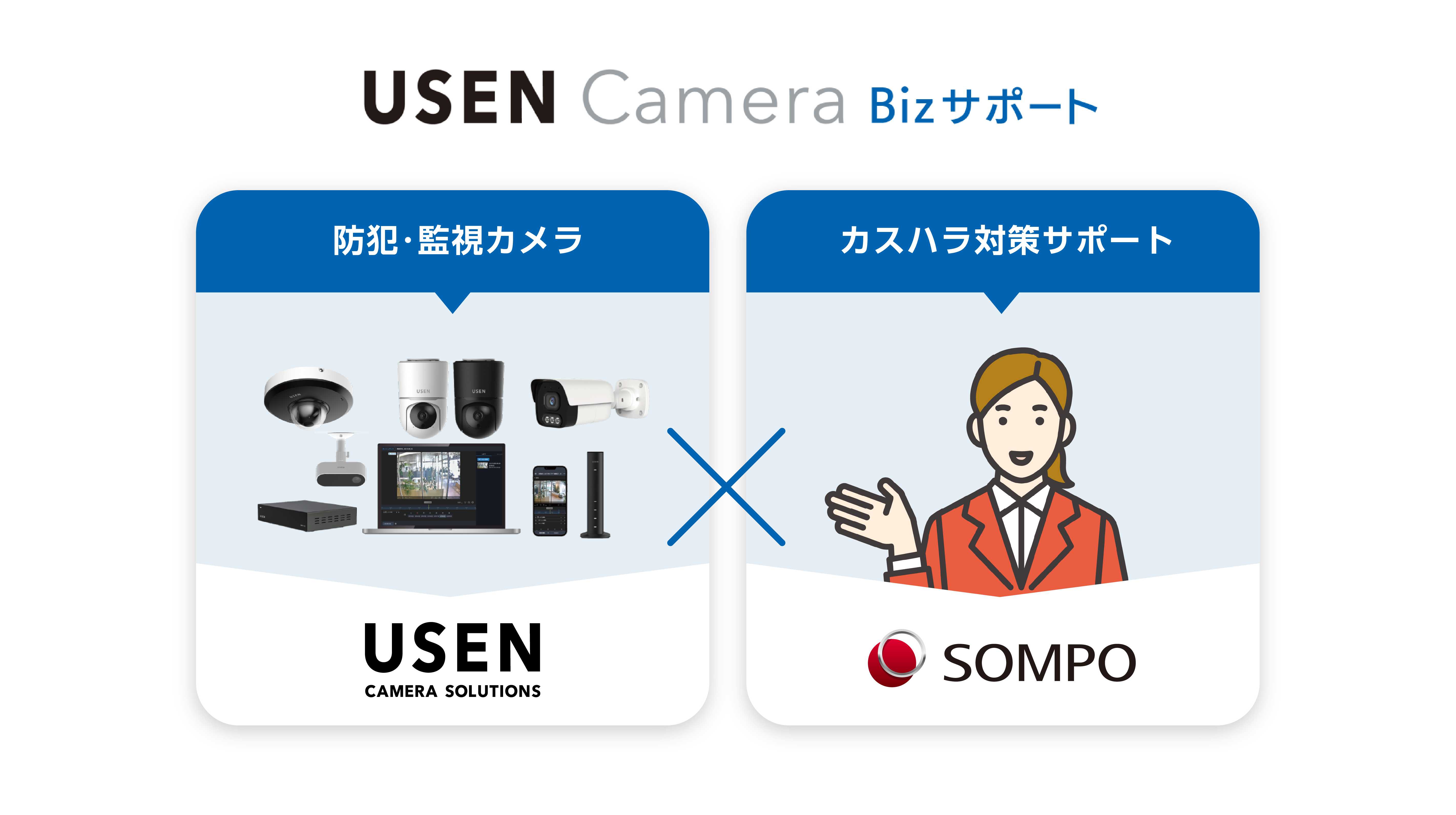 カスハラ対策を万全に！防犯・監視カメラ×専門的なサポートで安心「USEN Camera Biz サポート」提供開始 | 株式会社U-NEXT HOLDINGS