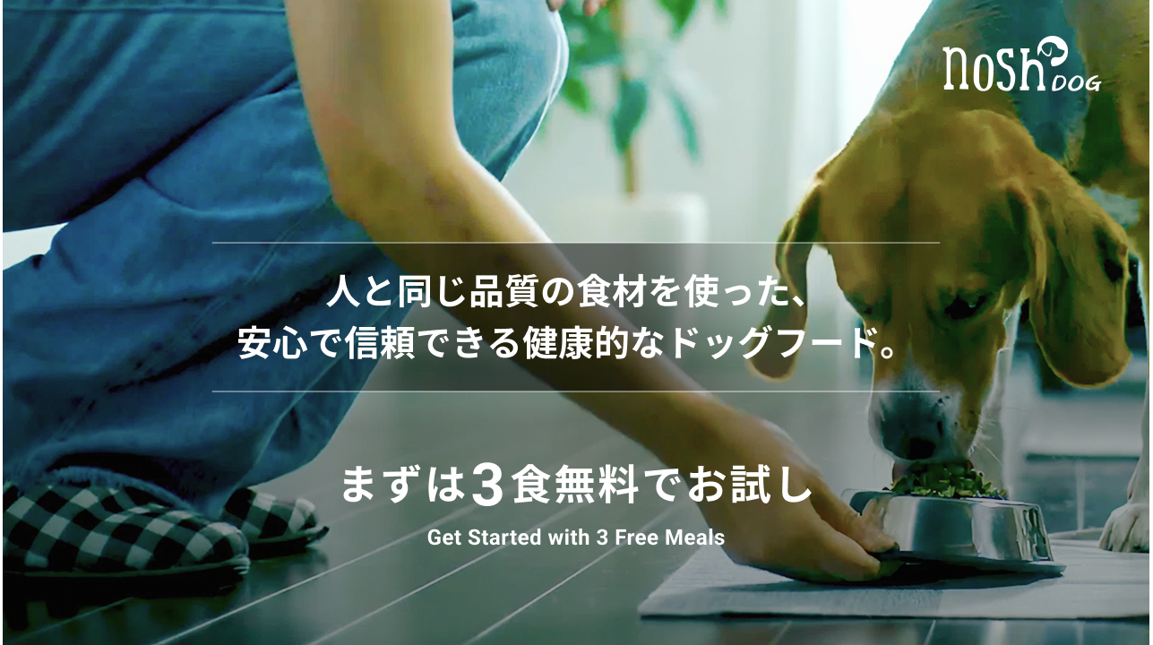 nosh DOG、初回購入者を対象にした「3食分無料お試し」を10月17日（金）より開始 | ナッシュ株式会社
